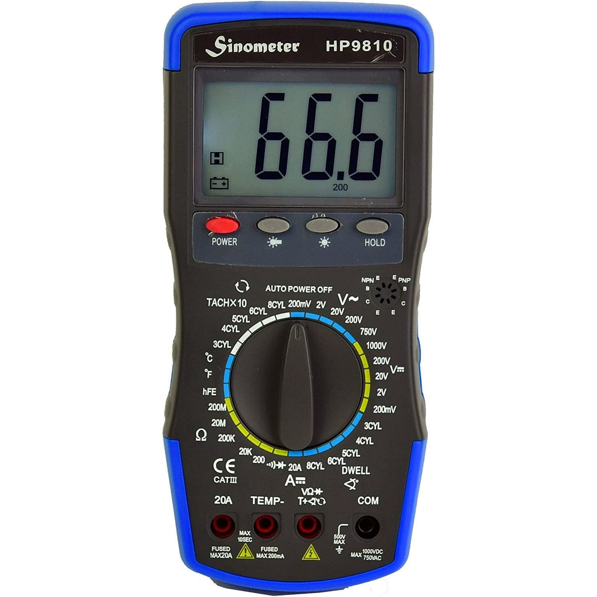 Used Sinometer HP9810 Automotive Digital Multimeter with Thermometer ...