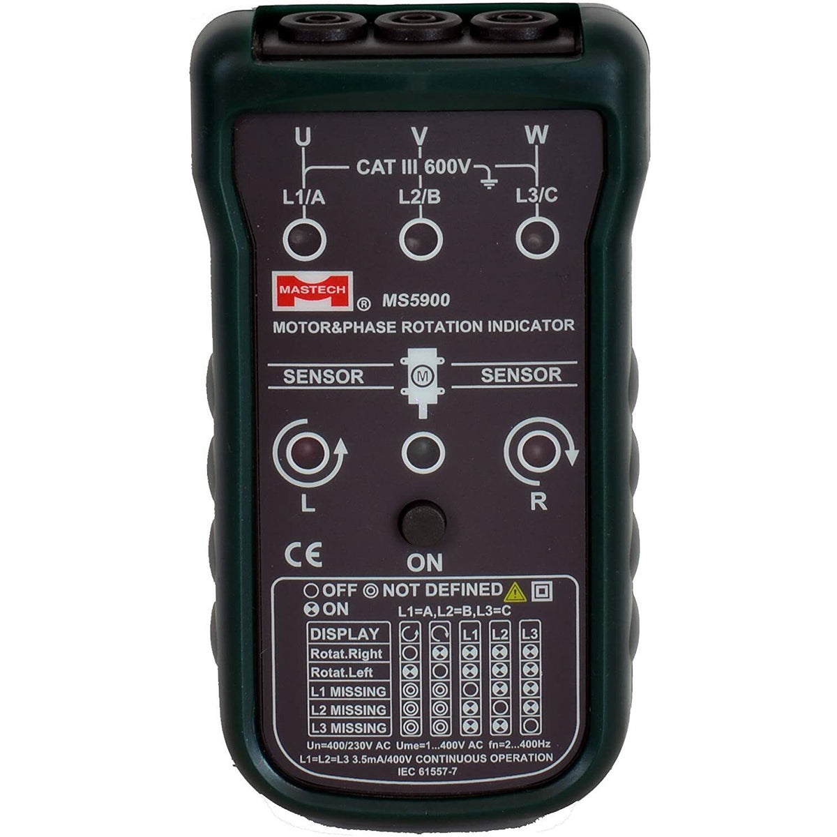 Mastech MS5900 Motor & Phase Rotation Indicator – Kaito Electronics Inc