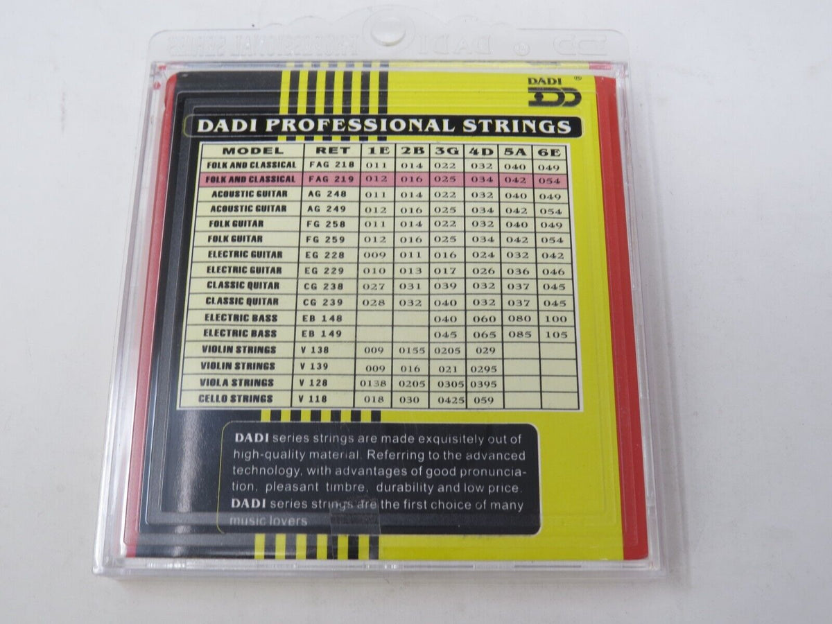 Steel Silver Plated Wound Light Folk and Classical Guitar Strings FAG2 ...