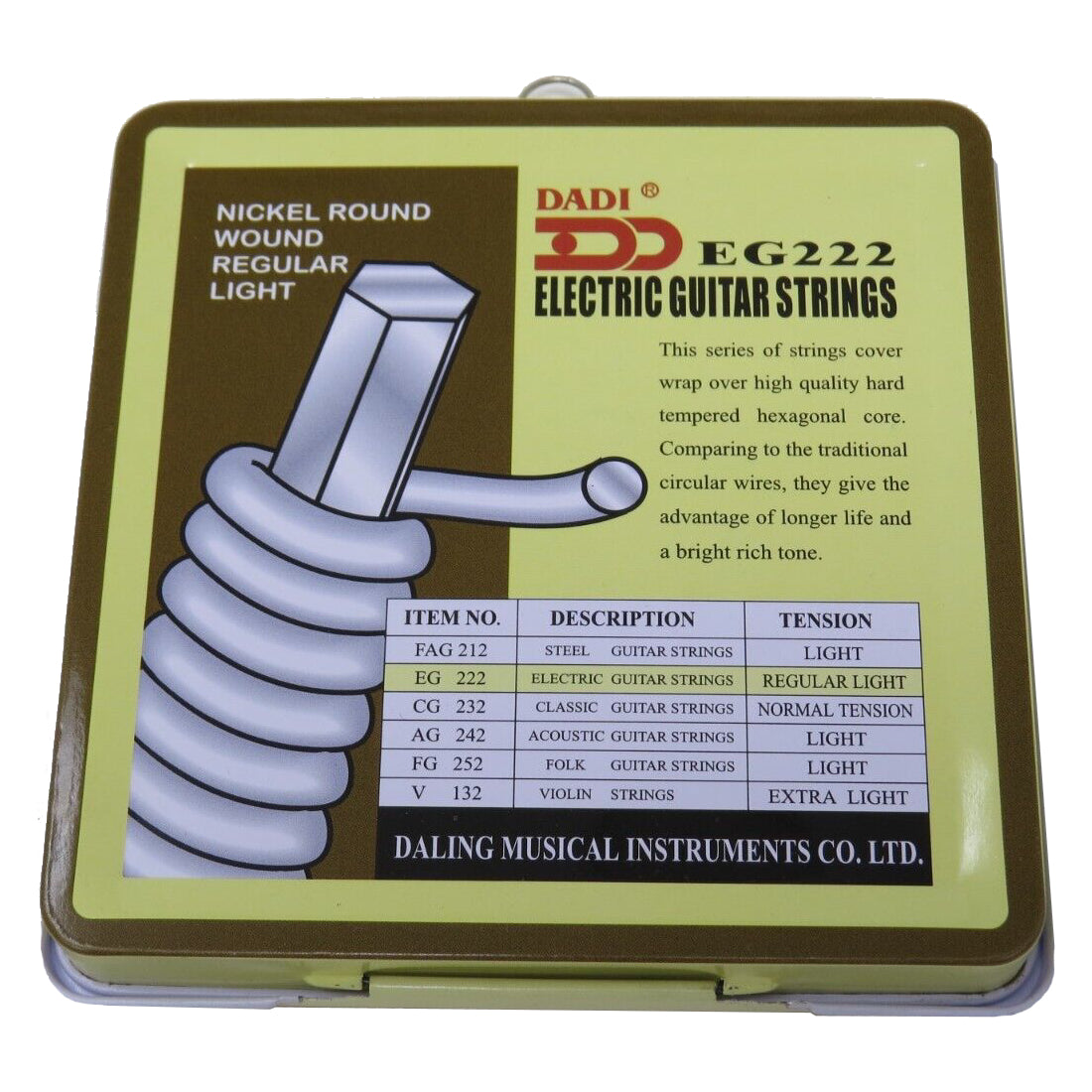 Nickel Round Wound Regular Light Electric Guitar Strings EG222 – Kaito ...
