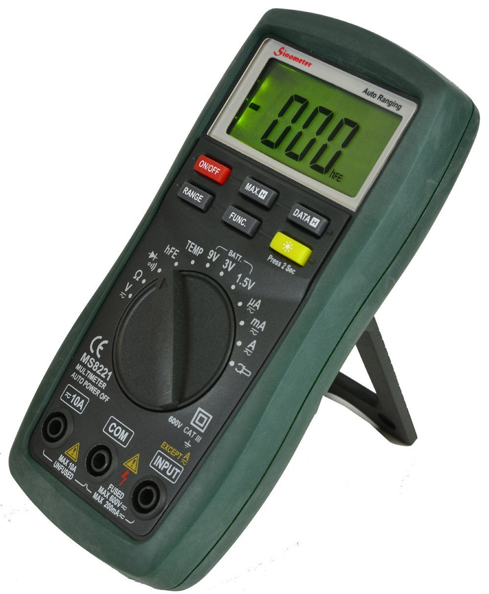 Sinometer MS8221 Auto/Manual Ranging Digital Multimeter – Kaito ...