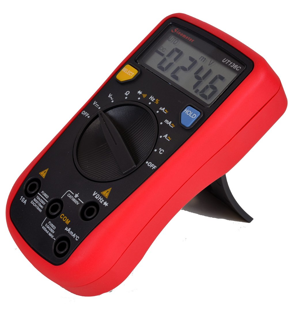 Sinometer UT136C Pocket-size AC/DC Digital Multimeter with Temperature ...