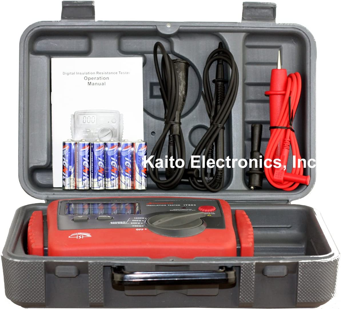 Sinometer IT-803B Digital Insulation Tester, 200 GOhm Maximum – Kaito ...