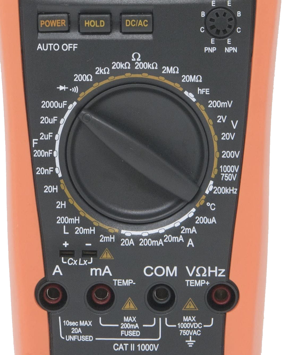 Sinometer VC9805A+ 30-Range Digital Multimeter & LCR Meter With a Rubb ...